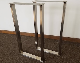 Brushed Stainless Z-shaped Table/desk/bench Legs | Etsy