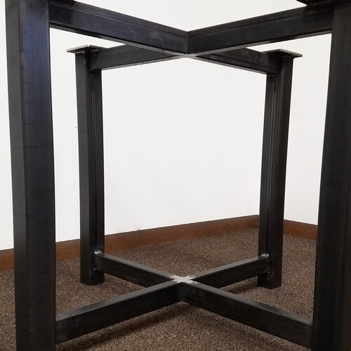Steel W-style Table Trestle/pedestal Base Any Size/color - Etsy