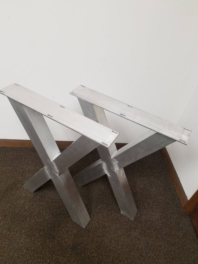 Metal Aluminum Table Legs X-frame Style Any Size - Etsy