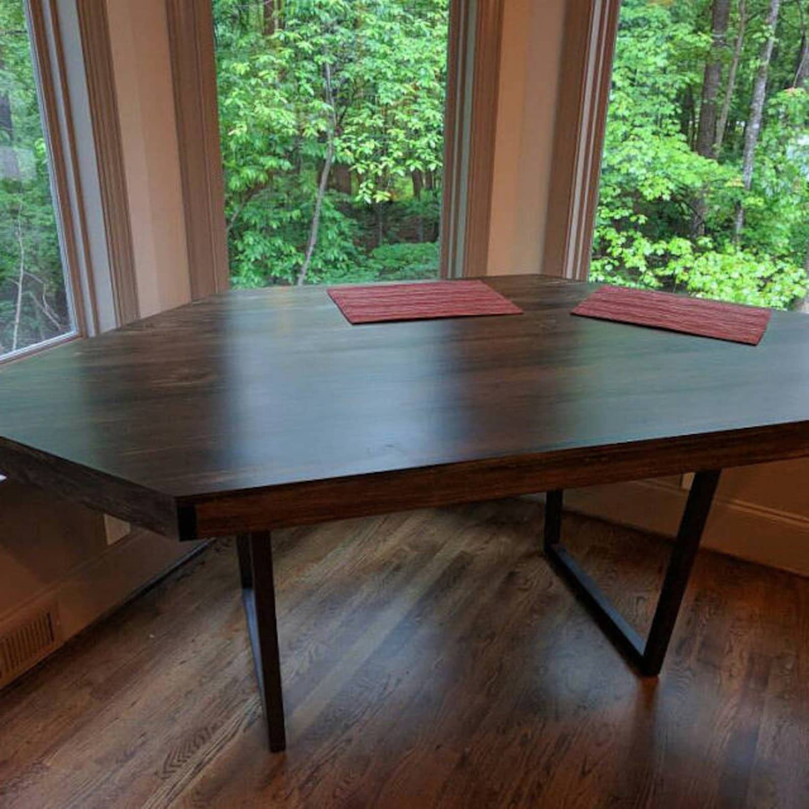 Steel Metal Table Legs Tapered Style Any Size and Color | Etsy