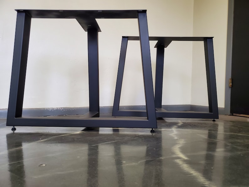 Reverse Tapered T-shaped Legs, Metal Table Legs - Any Size/color - Etsy