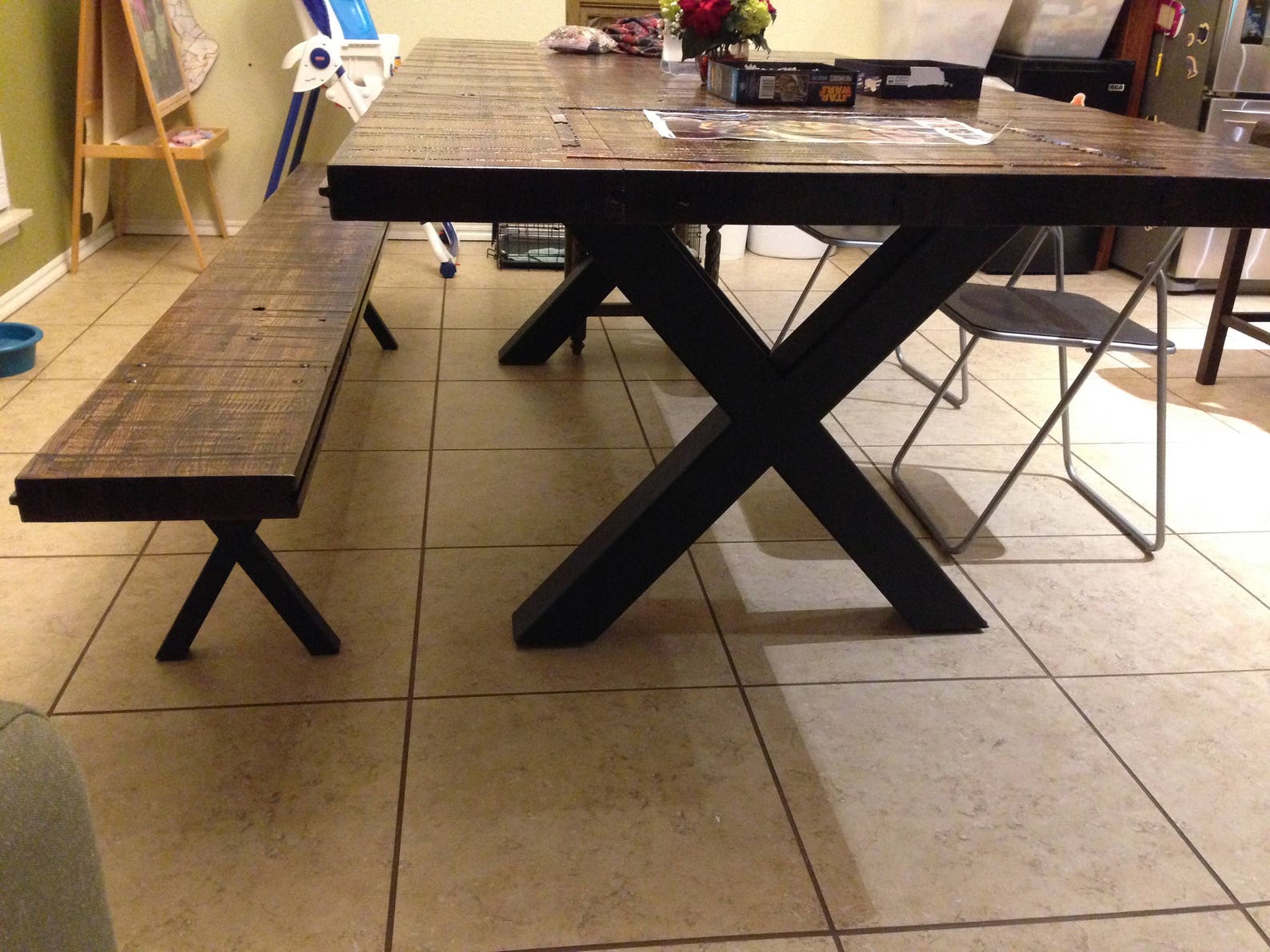 XL Steel X-frame Table Legs Any Size/color - Etsy