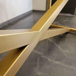 X-frame Metal Table Base - Any Size/color - Etsy