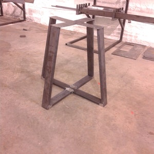 Industrial Style Metal Steel Tapered Table Base - Etsy