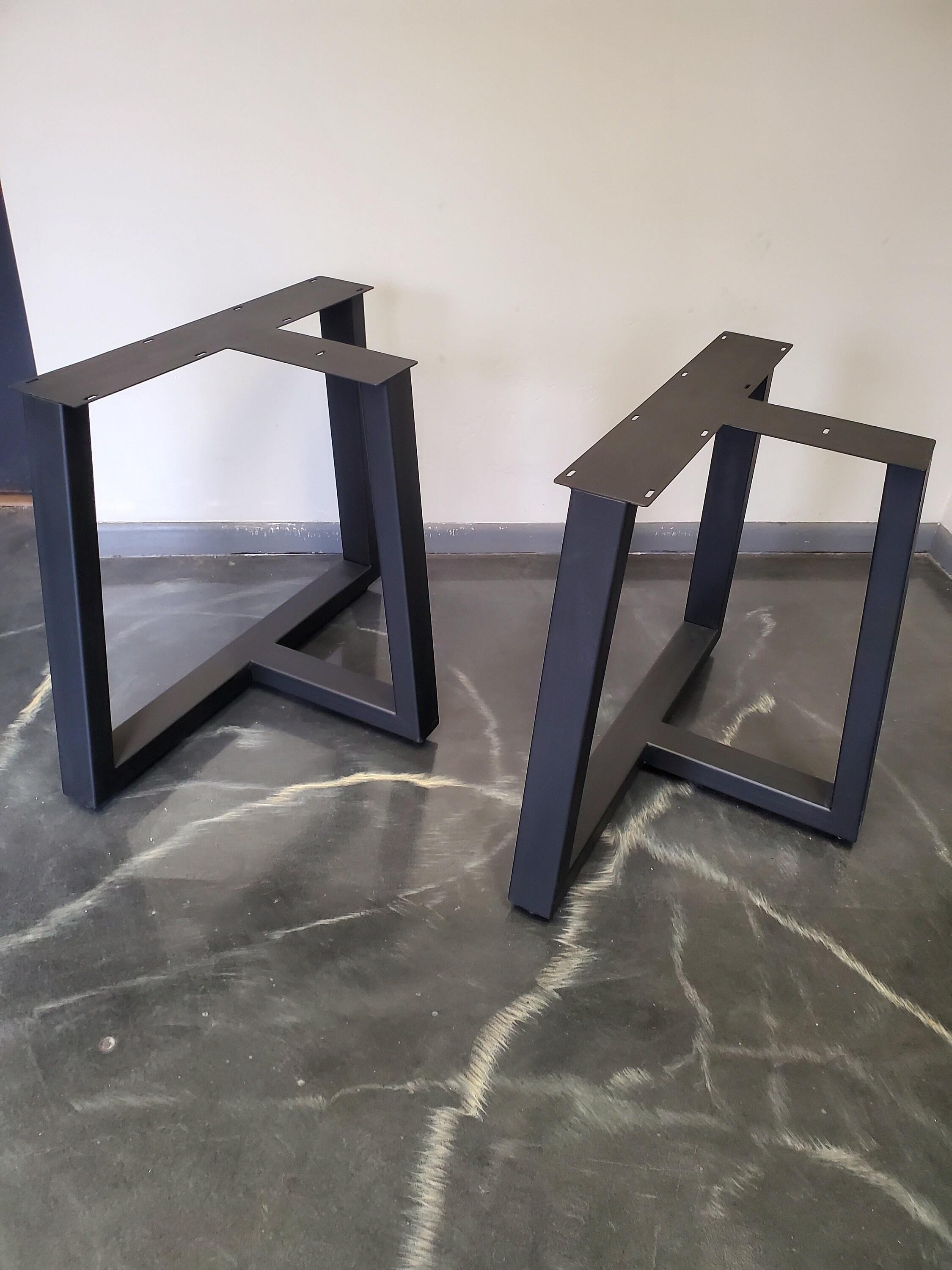 Reverse Tapered T-shaped Legs, Metal Table Legs - Any Size/color - Etsy