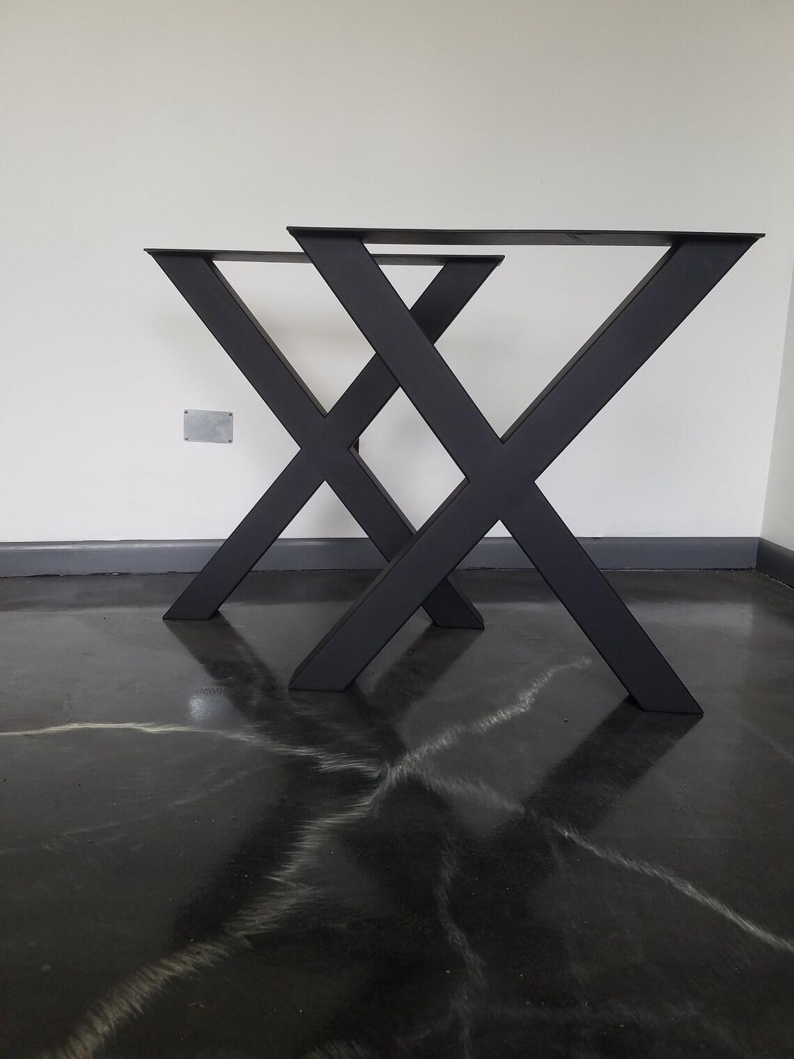 Metal Table Legs Industrial X-frame Style Any Size and - Etsy