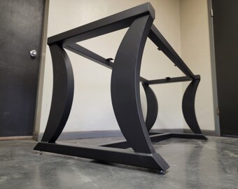 Rolled Triangular Metal Trestle/pedestal Base Any Size/color - Etsy