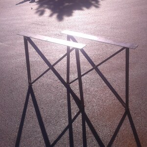 Tapered-x Metal Steel Table/desk Legs - Any Size/color!! - Etsy