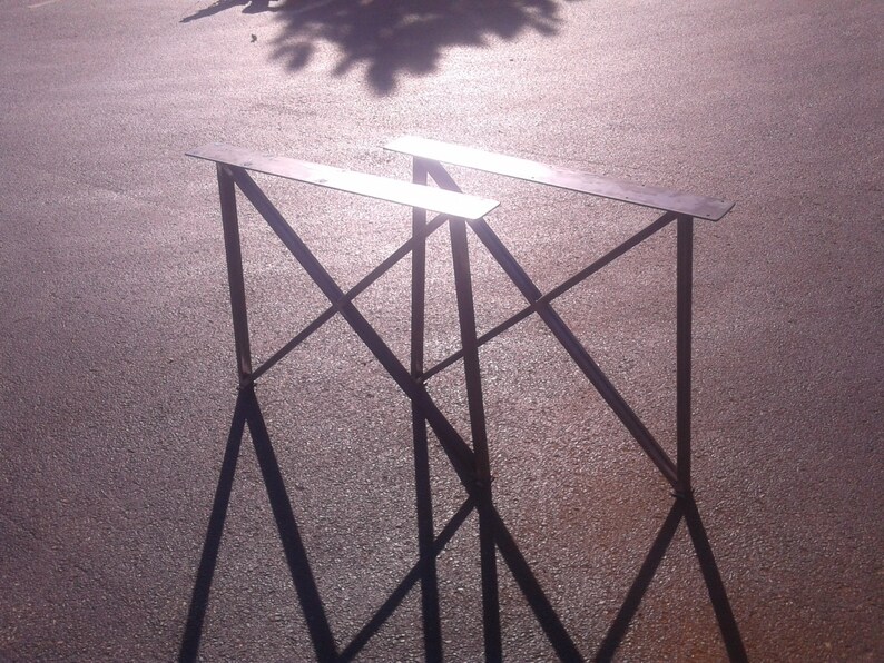 Tapered-x Metal Steel Table/desk Legs Any Size/color - Etsy