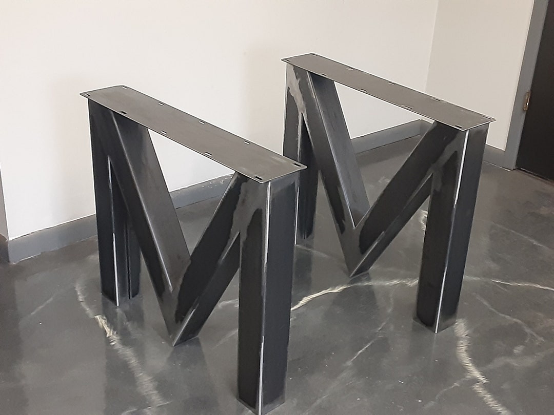 Steel Metal Table Legs, M-style Style - Any Size/color! - Etsy