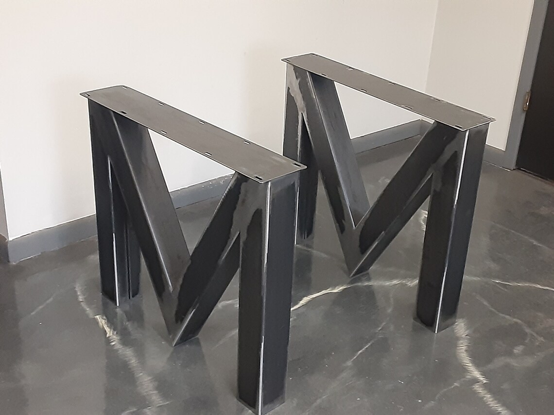 Steel Metal Table Legs M-style Style Any Size/color - Etsy