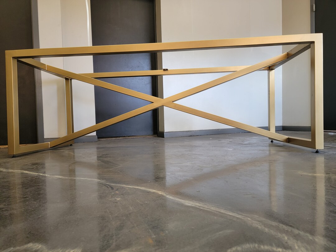 X-frame Metal Table Base - Any Size/color - Etsy
