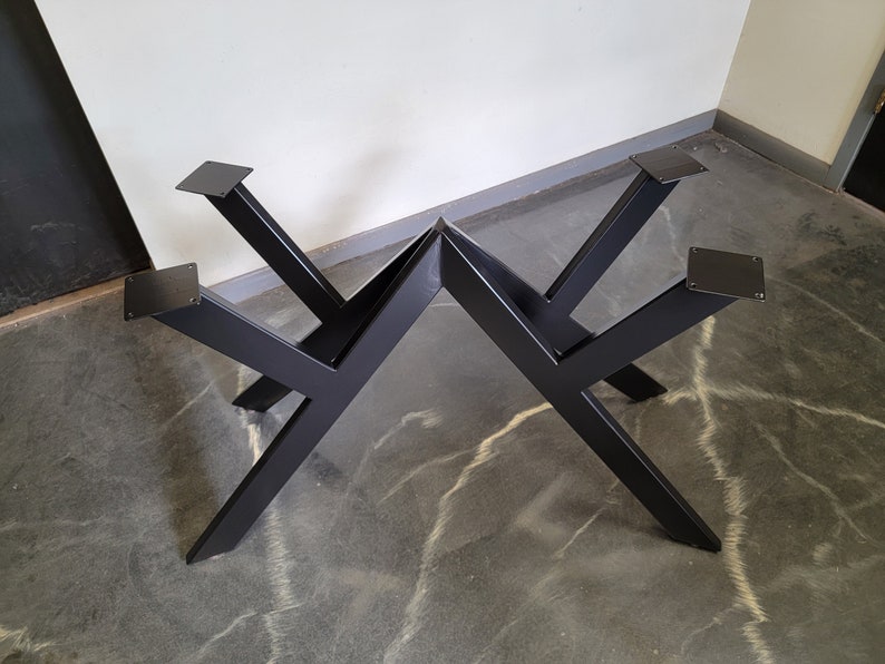 Rectangular W-style Table Base/frame Any Size/color - Etsy
