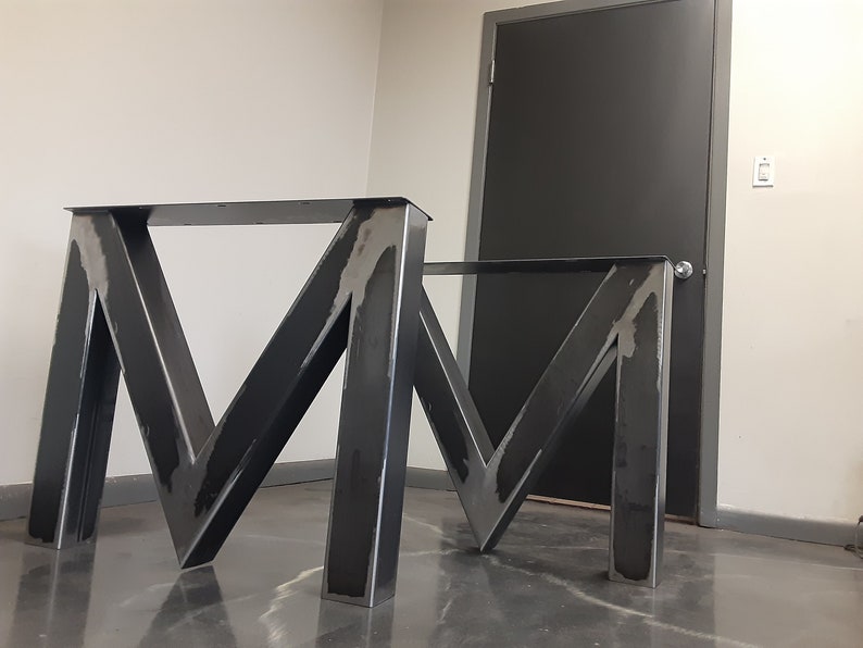 Steel Metal Table Legs M-style Style Any Size/color - Etsy