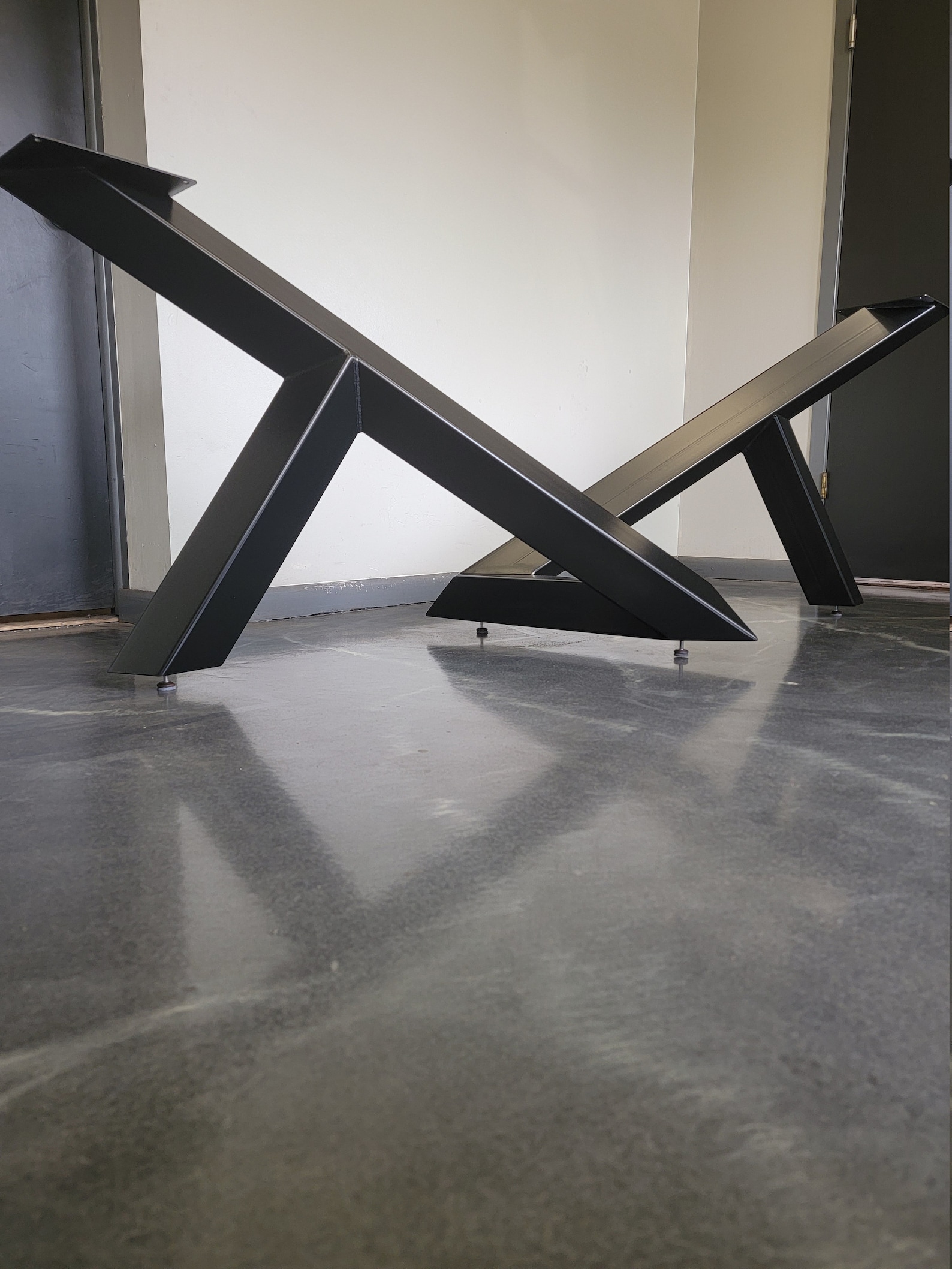 Abstract Style Metal Table Base Any Size/color - Etsy