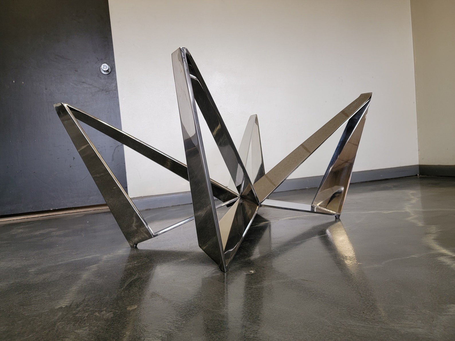 Polished Stainless Scorpion Style Metal Table Base Any Size - Etsy