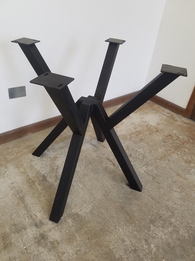 Steel W-style Table Trestle/pedestal Base Any Size/color - Etsy