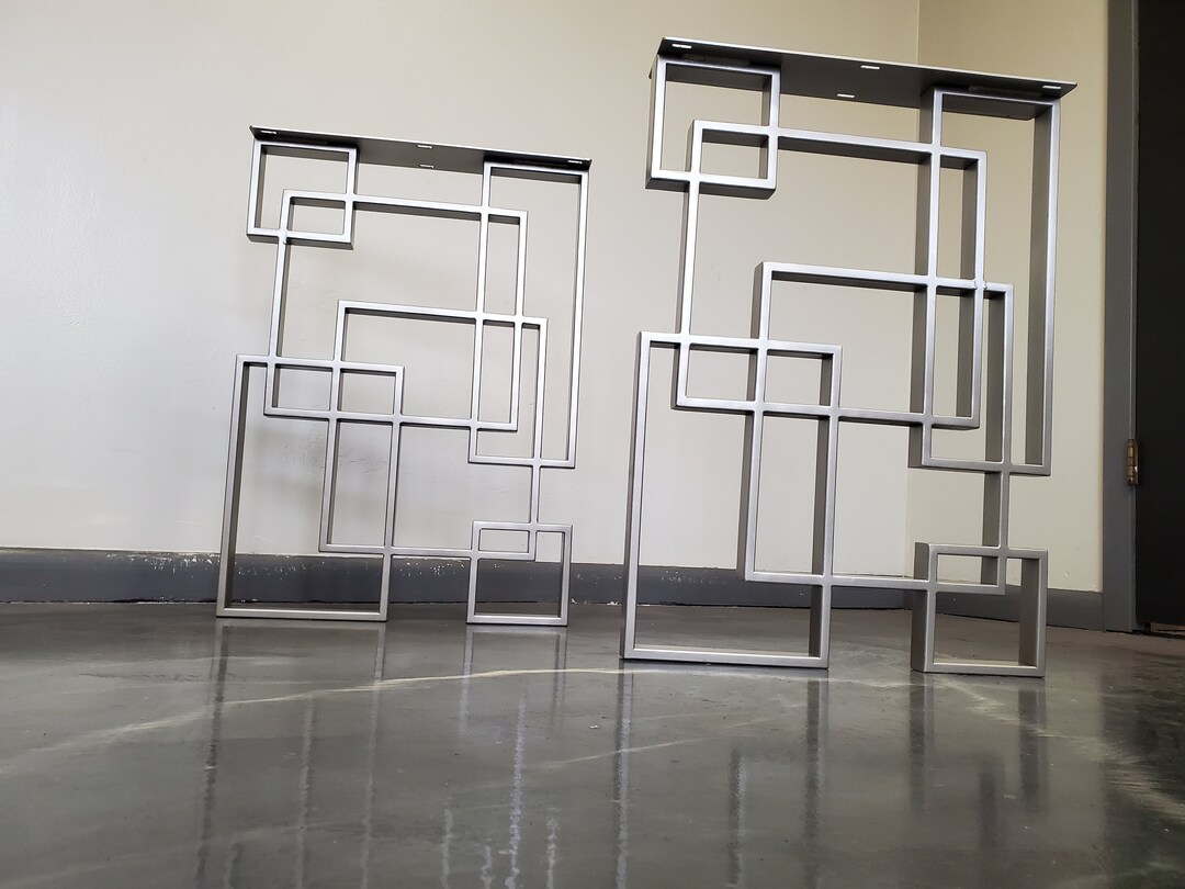 Interlocking Squares Style Metal Table Legs - Etsy