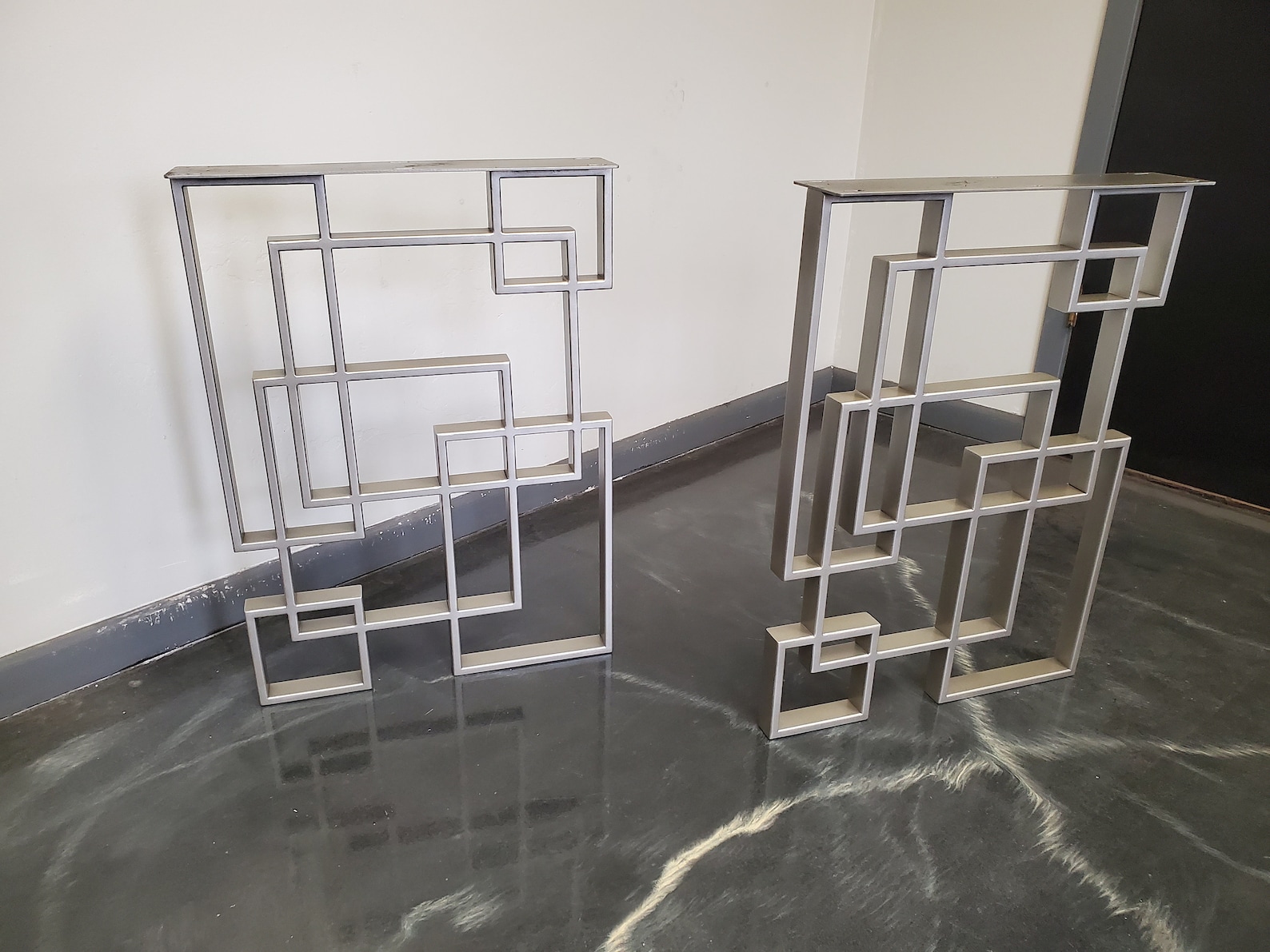 Interlocking Squares Style Metal Table Legs - Etsy