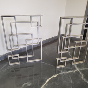 Interlocking Squares Style Metal Table Legs - Etsy