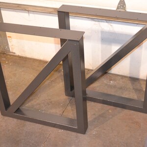 Steel Metal Table Legs, Rectangular Cross Brace Style - Any Size/color ...