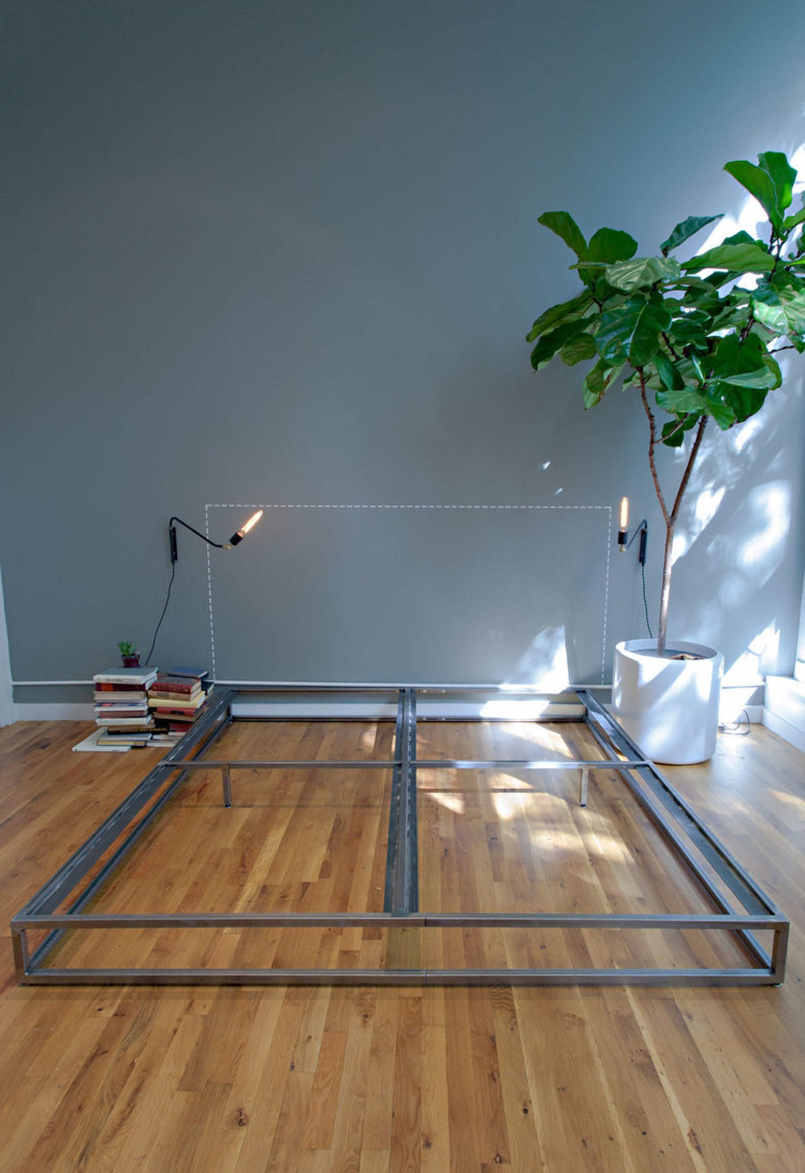 Platform Style Bed Frame Twin/full/queen/king FREE - Etsy
