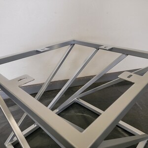Twisted Square Metal Table Base - Any Size/color - Etsy