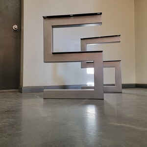 S-shaped Metal Table Legs - Any Size and Color - Etsy