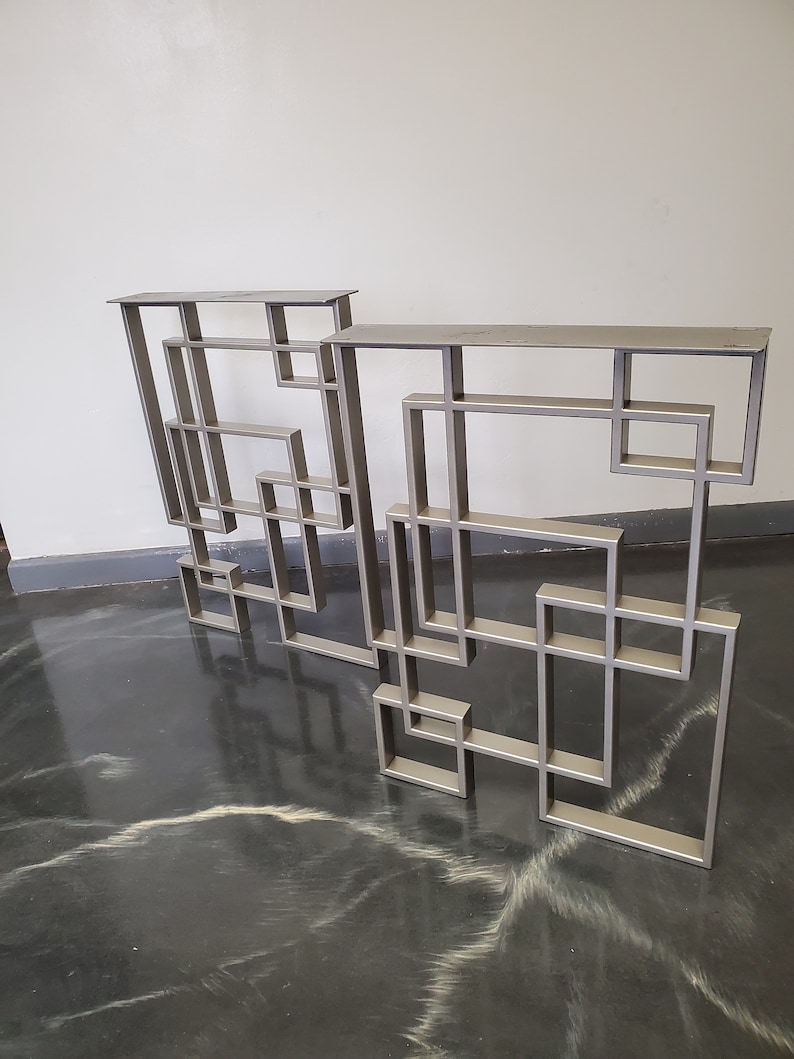 Interlocking Squares Style Metal Table Legs - Etsy