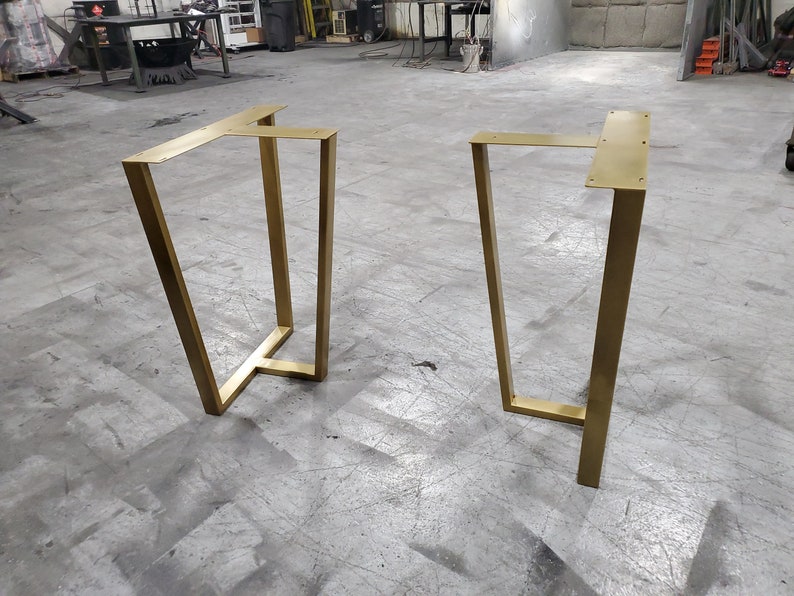 Tapered T-shaped Legs Metal Table Legs Any Size/color - Etsy