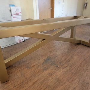 X-frame Metal Table Base - Any Size/color - Etsy