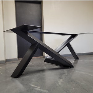 IN STOCK - Abstract Style Metal Table Base 30" W X 92" L X 28" H - Etsy
