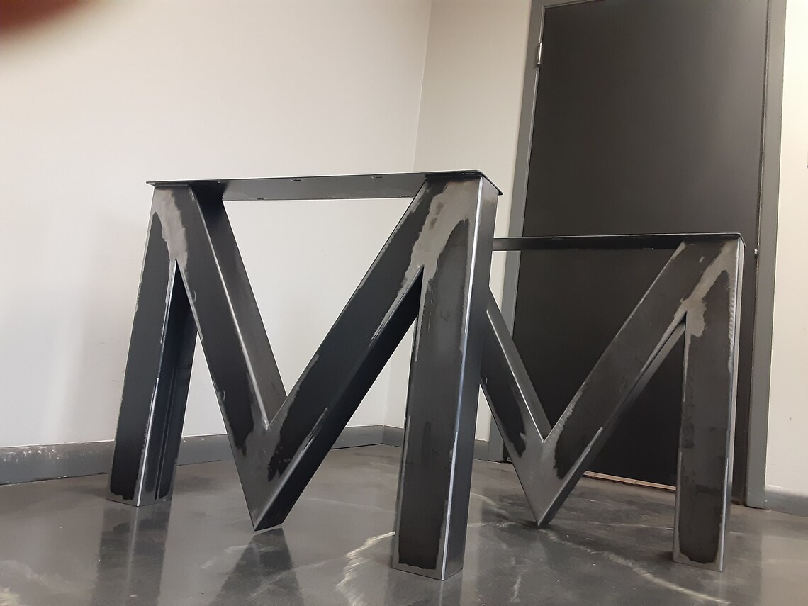Steel Metal Table Legs M-style Style Any Size/color | Etsy