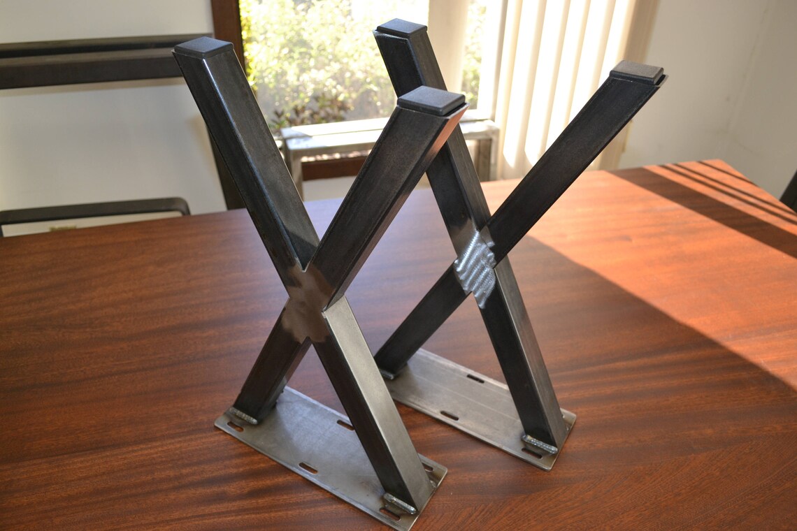 Metal Table Legs Industrial X-frame Style Any Size and - Etsy