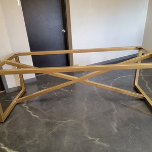 X-frame Metal Table Base - Any Size/color - Etsy
