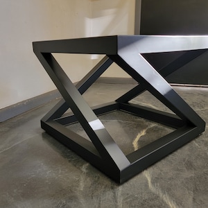 Metal Table Base, Square Z-shaped Style - Any Size/color! - Etsy