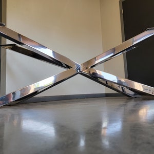 Polished Stainless Spider Style Metal Table Base - Any Size! - Etsy