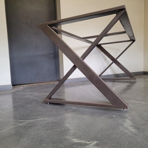 Zig Zag Style Table Frame/base - Any Size/color! - Etsy
