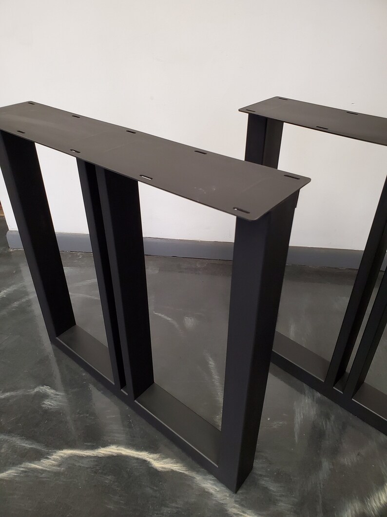 Metal Table Legs, Rectangular Column Style - Any Size/color! - Etsy