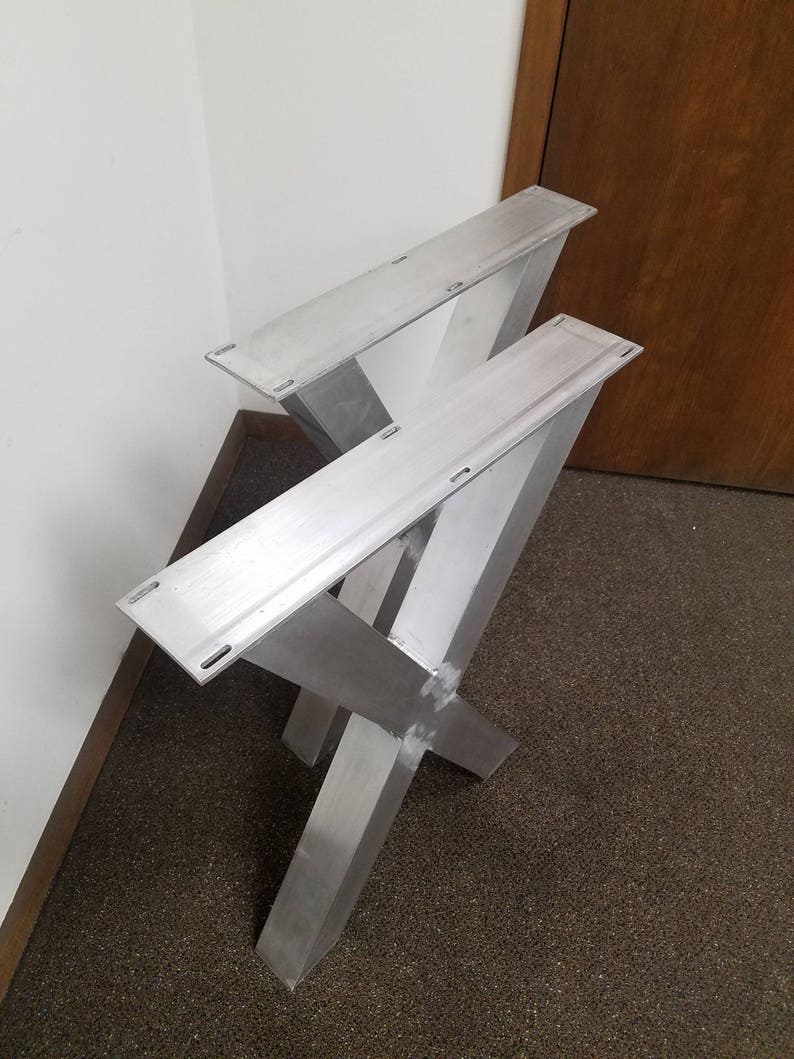 Metal Aluminum Table Legs X-frame Style Any Size - Etsy