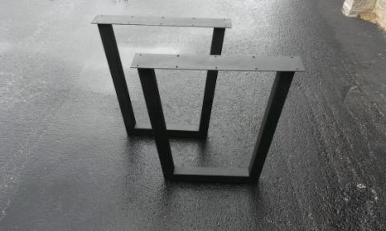 Steel Metal Table Legs Tapered Style Any Size and Color | Etsy