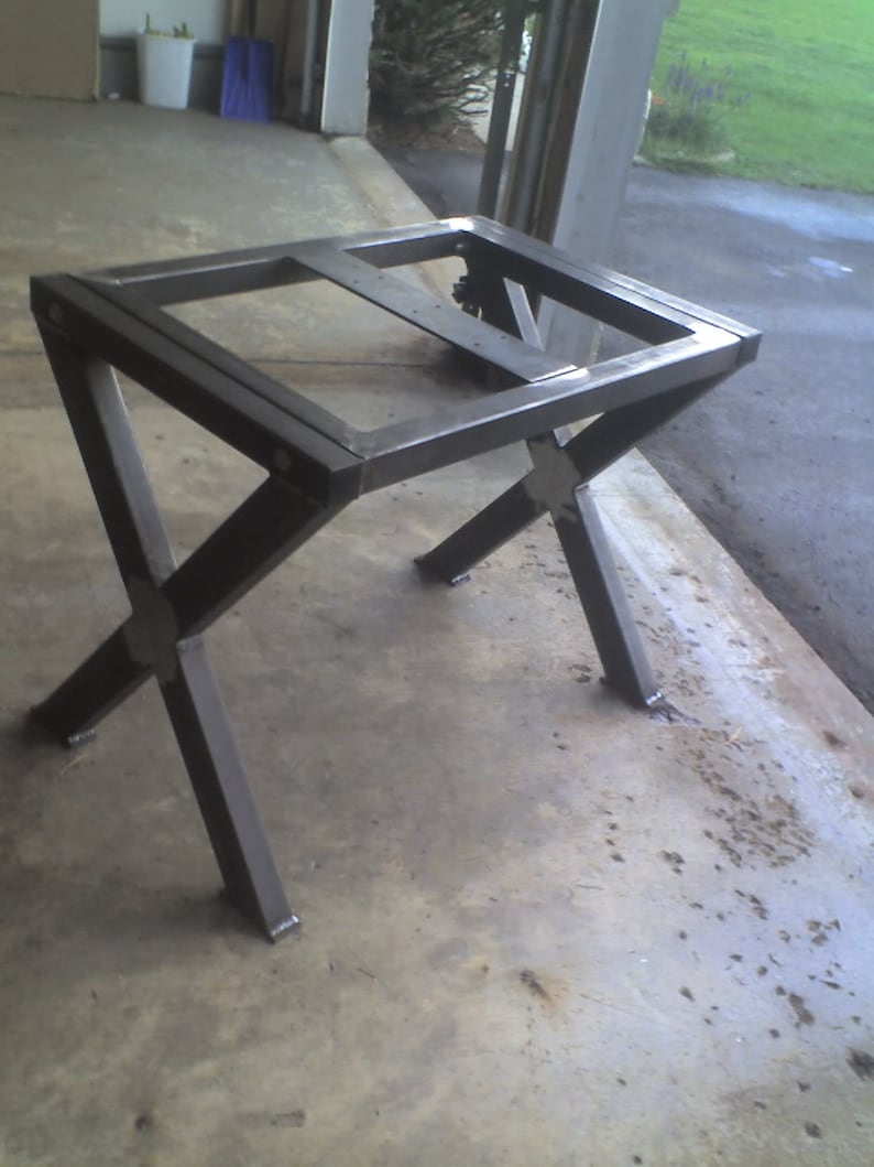 Metal X-table/desk/bench Frame Custom Sizes - Etsy