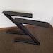 Z-shaped Steel Metal Table/desk/bench Legs - Etsy