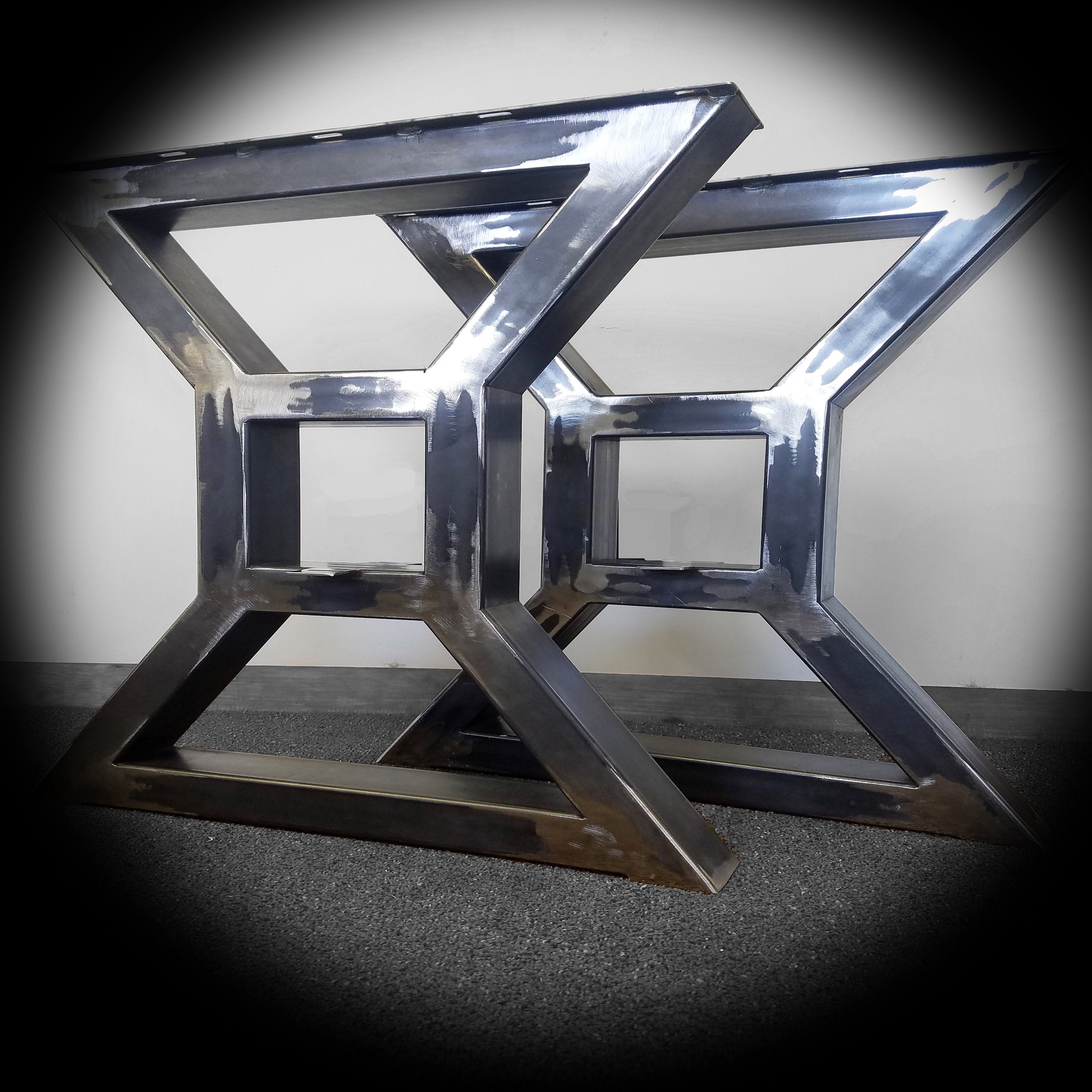 X-beam Metal Table/bench/desk Legs Any Size/color - Etsy Norway