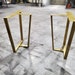 Tapered T-shaped Legs, Metal Table Legs Any Size/color - Etsy