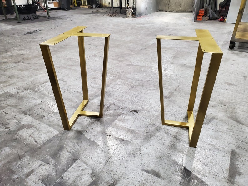 Tapered T-shaped Legs Metal Table Legs Any Size/color - Etsy