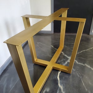 Metal Rectangular Tapered Table Base - Any Size/color! - Etsy