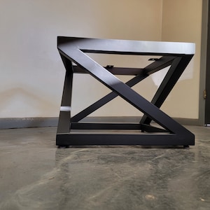 Metal Table Base, Square Z-shaped Style - Any Size/color! - Etsy