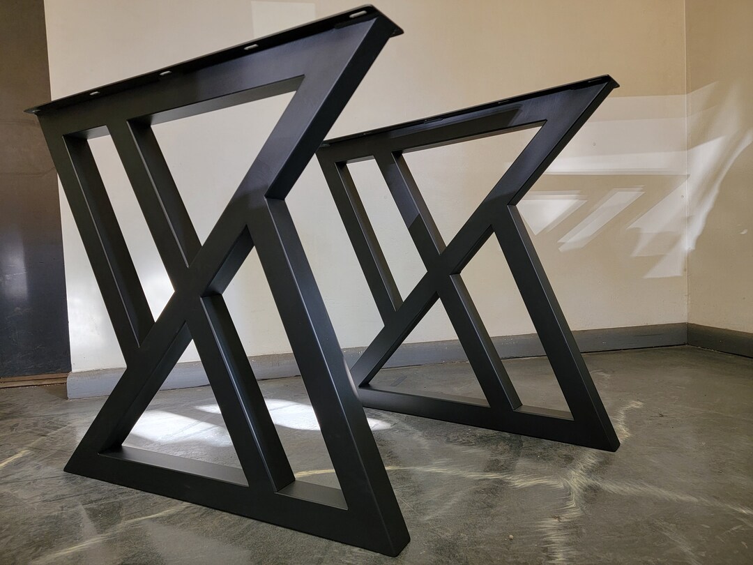 Slant X-frame Style Metal Table Legs - Any Size/color - Etsy