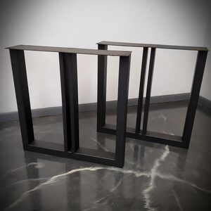 Metal Table Legs, Rectangular Column Style - Any Size/color! - Etsy